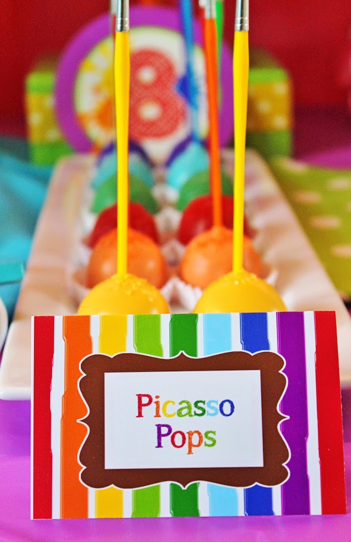 Kara s Party Ideas Art Themed 8th Birthday Party Via Kara s Party Ideas Kara s Party Ideas Art Themed 8th Birthday Party Via Kara s Party Ideas