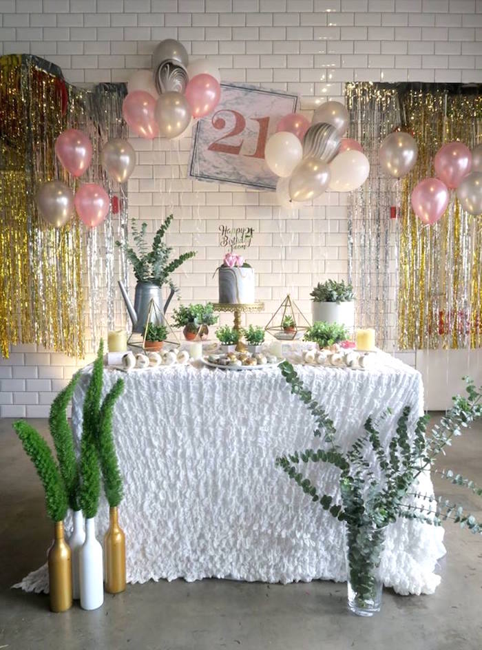 Kara s Party Ideas Elegant Marble Inspired 21st Birthday Party Kara s Kara s Party Ideas Elegant Marble Inspired 21st Birthday Party Kara s