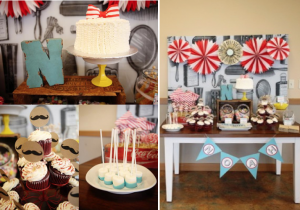 Kara's Party Ideas Barbershop Themed 1st Birthday Party | Kara's Party ...