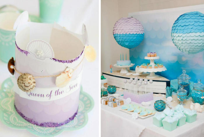 Kara's Party Ideas Mermaid + Beach Themed 5th Birthday Party | Kara's ...