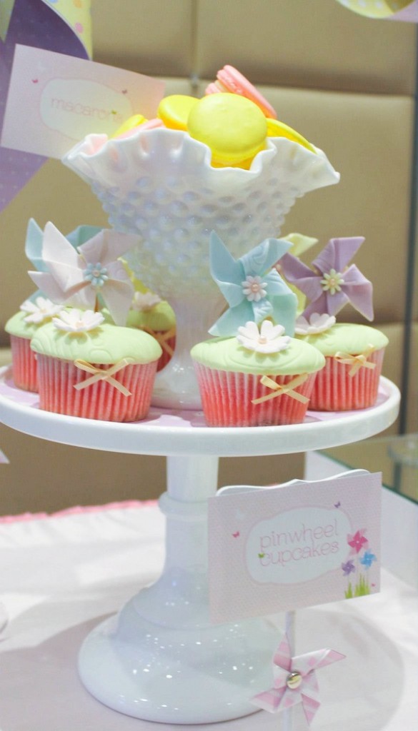 Kara's Party Ideas Pastel Pinwheel Dessert Table + 1st Birthday Party ...