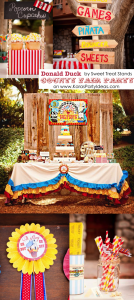 Kara's Party Ideas Donald Duck County Fair Themed Birthday Party | Kara ...