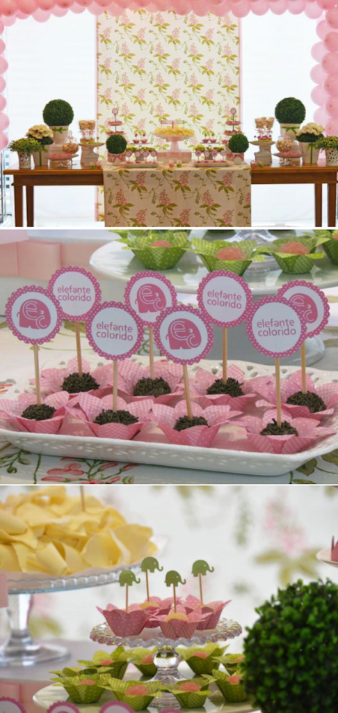 Kara's Party Ideas Elephant Themed 1st Birthday Party | Kara's Party Ideas