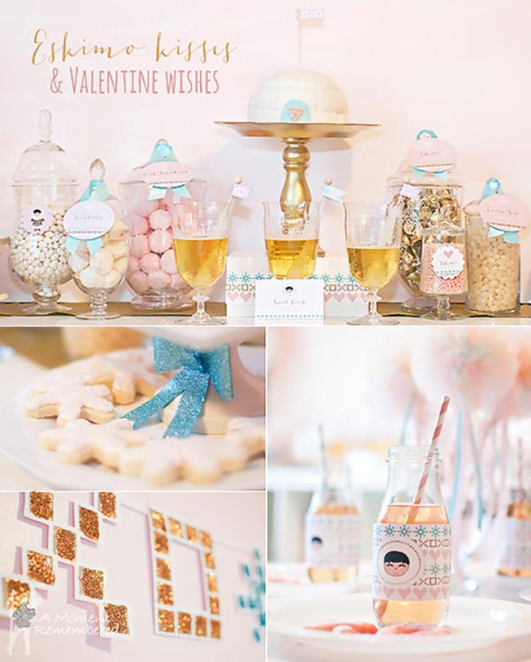Kara's Party Ideas Eskimo Kisses and Valentine Wishes Playdate Party ...
