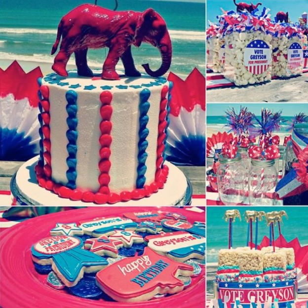 Kara's Party Ideas Greyson for President Birthday Party | Kara's Party ...