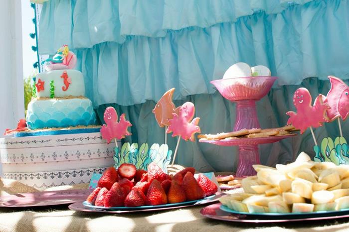 Kara's Party Ideas Mermaid Princess 5th Birthday Party | Kara's Party Ideas