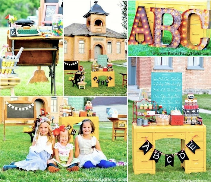 Kara's Party Ideas Back To School Vintage Schoolhouse Party | Kara's ...