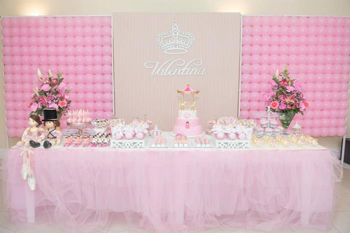 Kara's Party Ideas Dream Ballet + Carousel Themed 1st Birthday Party ...