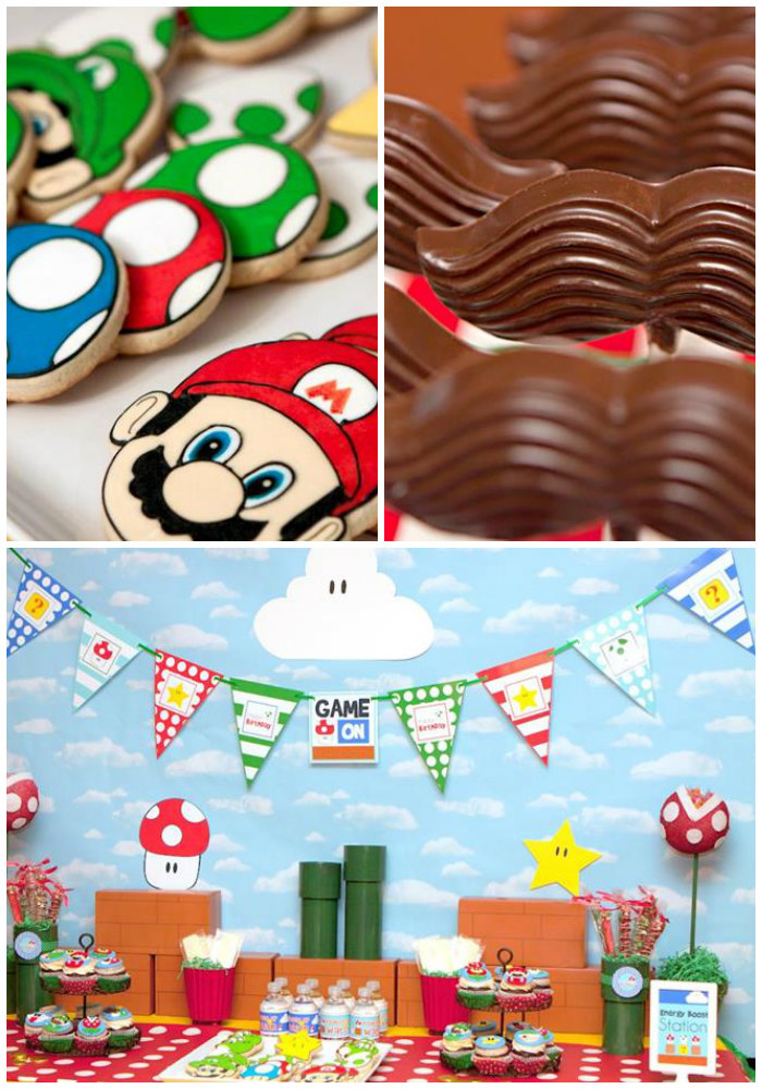 Kara's Party Ideas Mario Themed Gamer Party | Kara's Party Ideas