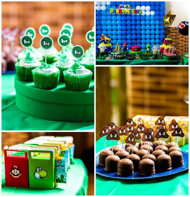 Kara's Party Ideas Super Mario Bros. 1st Birthday Party | Kara's Party ...