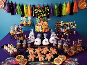 Kara's Party Ideas Whimsical Halloween Candyland Party Planning Ideas ...