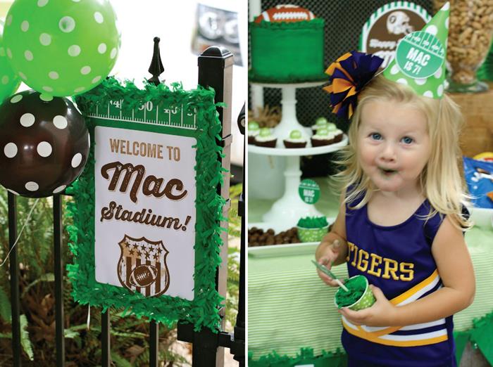 Kara's Party Ideas Football Themed 7th Birthday Party | Kara's Party Ideas