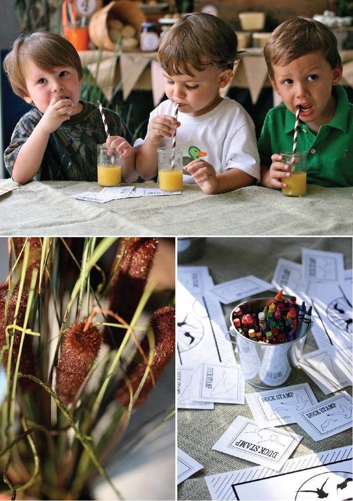 Kara's Party Ideas Duck Hunt 4th Birthday Party | Kara's Party Ideas