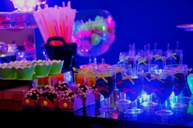 Kara's Party Ideas Neon Themed 11th Birthday Party | Kara's Party Ideas