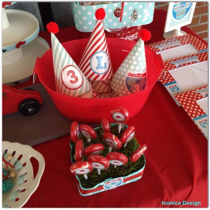 Kara's Party Ideas Mickey Mouse Little Red Car Party | Kara's Party Ideas