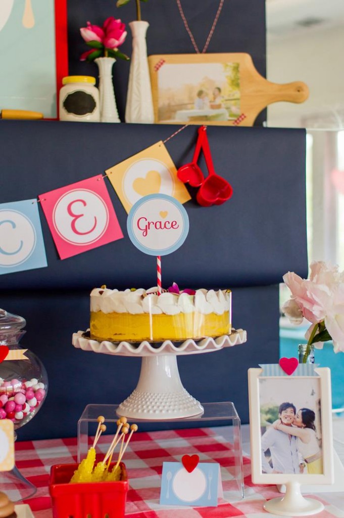 Kara's Party Ideas Retro Kitchen Bridal Shower | Kara's Party Ideas