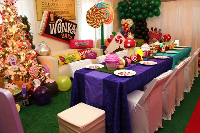Kara's Party Ideas Willy Wonka's Candyland Wonderland Themed Party ...
