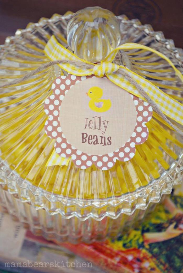 Kara's Party Ideas Yellow Vintage Baby Shower | Kara's Party Ideas