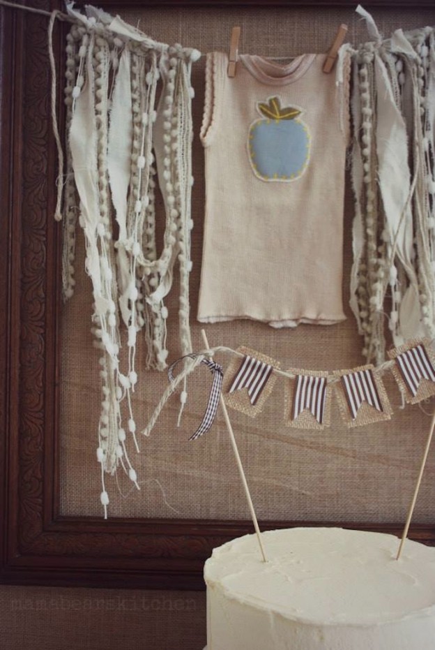 Kara's Party Ideas Burlap & Lace Baby Shower | Kara's Party Ideas