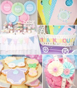 Kara's Party Ideas Cute as a Button Baby Shower | Kara's Party Ideas