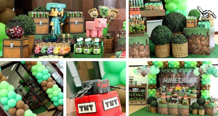 Kara's Party Ideas Minecraft Themed Birthday Party | Kara's Party Ideas