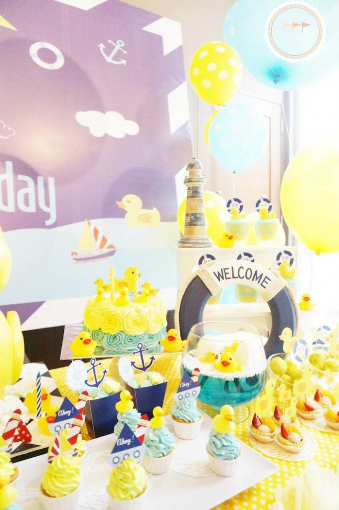 Kara's Party Ideas Rubber Ducky Themed Birthday Party | Kara's Party Ideas