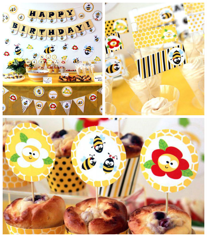 Kara's Party Ideas Bee Themed Birthday Party | Kara's Party Ideas