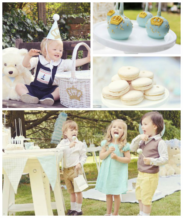Kara's Party Ideas Royal Prince 1st Birthday Party | Kara's Party Ideas