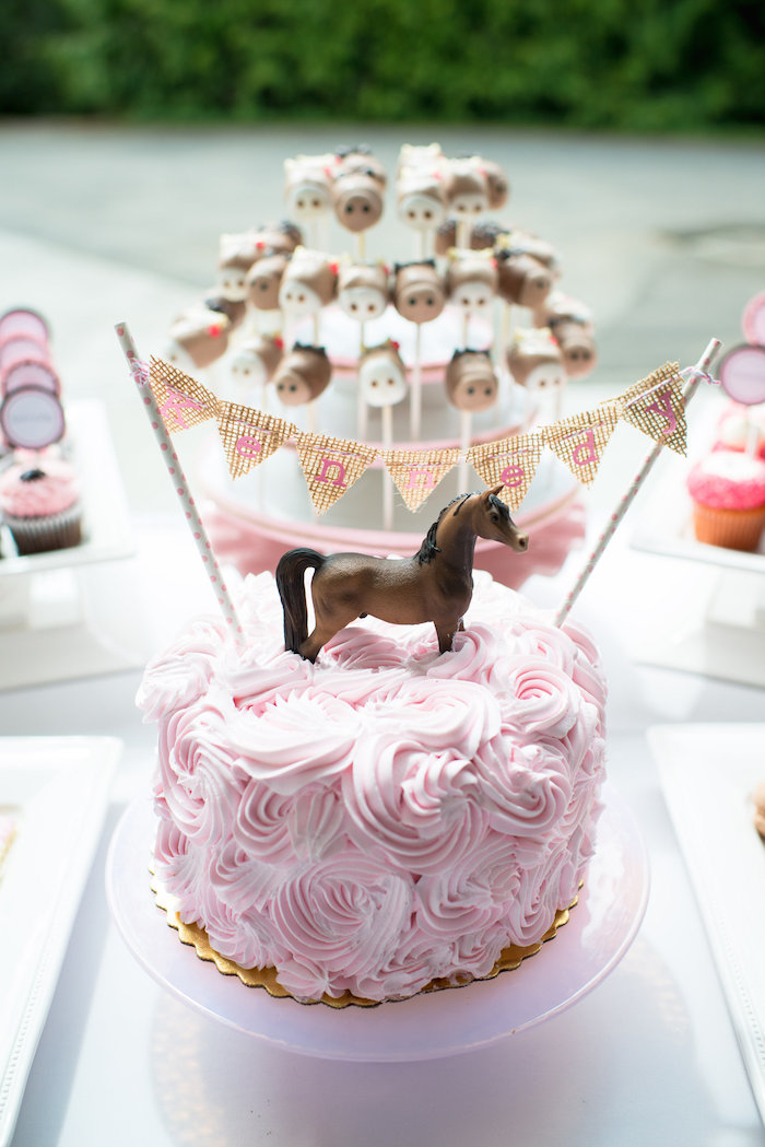 Kara's Party Ideas Pink & Brown Pony Birthday Party | Kara's Party Ideas
