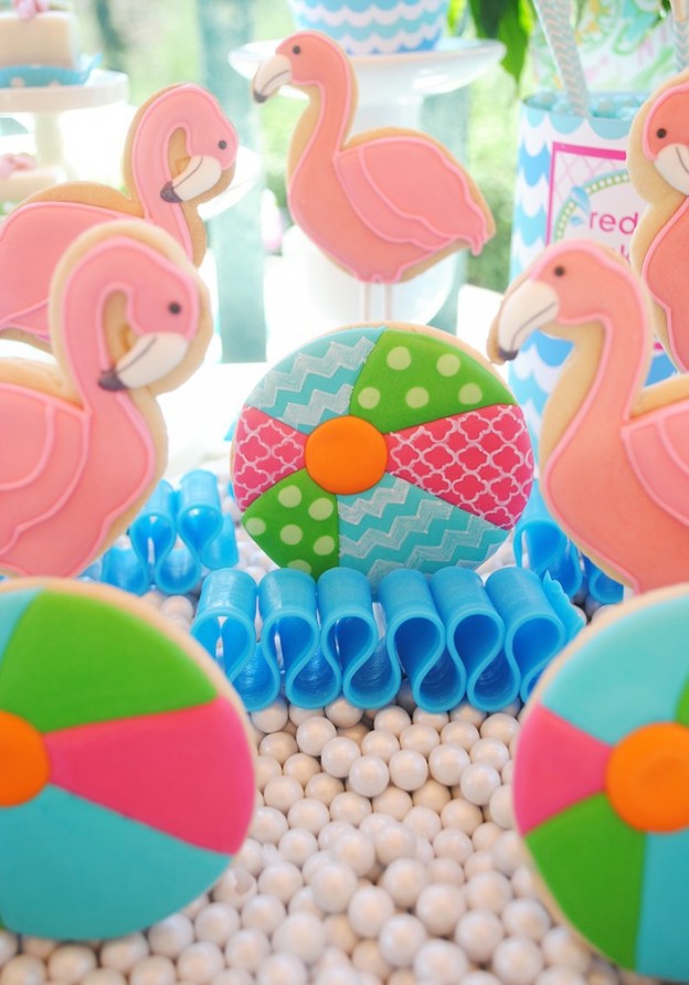 Kara's Party Ideas Flamingo Pool Party | Kara's Party Ideas