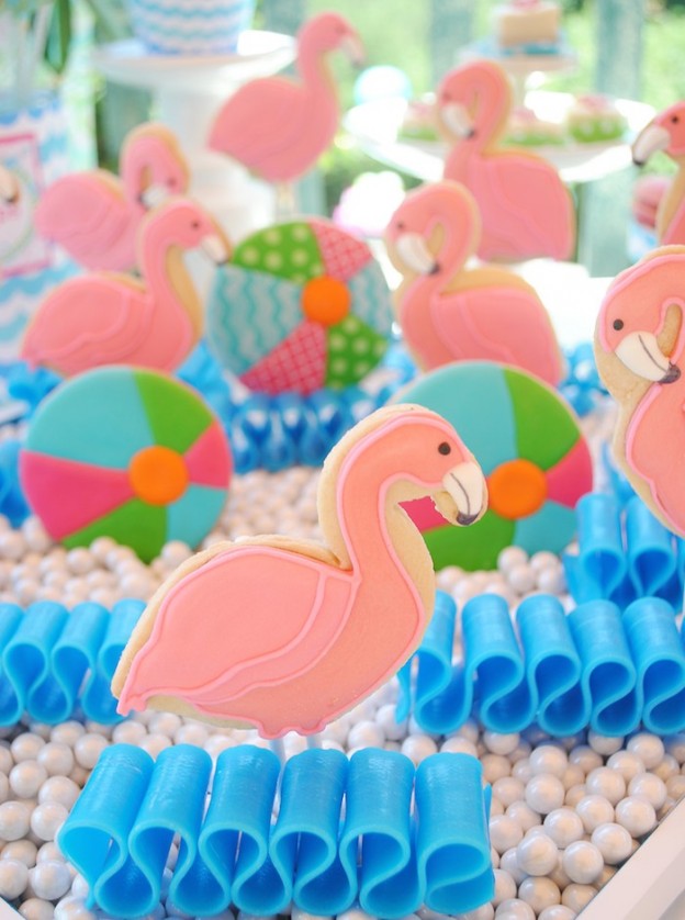 Kara's Party Ideas Flamingo Pool Party | Kara's Party Ideas