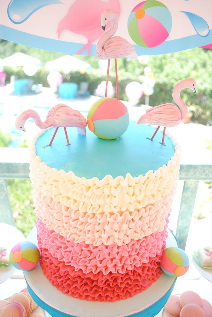 Kara's Party Ideas Flamingo Pool Party | Kara's Party Ideas