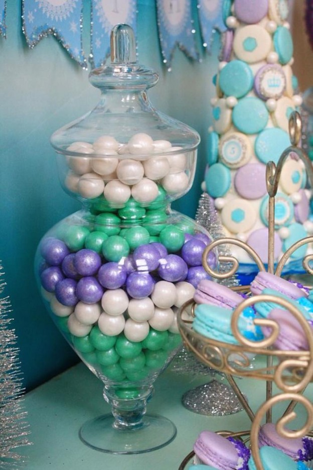 Kara's Party Ideas Frozen Themed Dessert Buffet | Kara's Party Ideas
