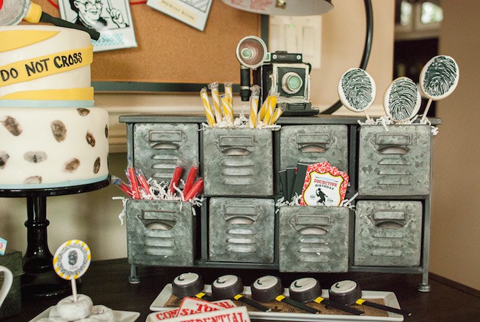Kara's Party Ideas Detective Themed Birthday Party | Kara's Party Ideas