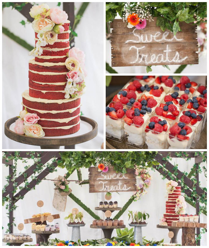 Kara's Party Ideas Rustic Earthy Bridal Shower | Kara's Party Ideas