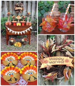 Kara's Party Ideas Happy Harvest Thanksgiving Dessert Table | Kara's ...