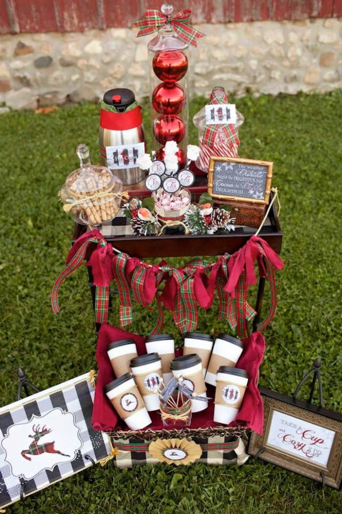 Kara's Party Ideas Plaid Inspired Holiday Party | Kara's Party Ideas