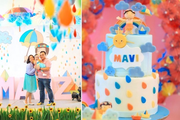 Kara's Party Ideas Sunshine & Raindrops 1st Birthday Party | Kara's ...