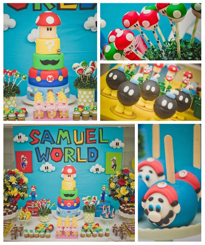 Kara's Party Ideas Super Mario World Birthday Party | Kara's Party Ideas