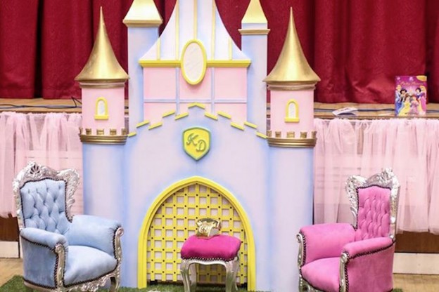 Kara's Party Ideas Glamorous Princess 5th Birthday Party | Kara's Party ...