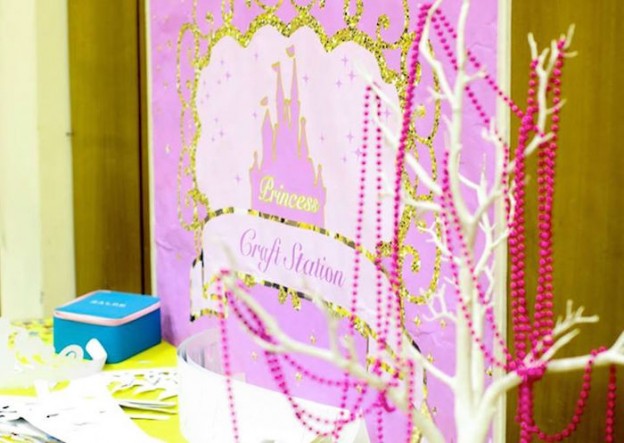 Kara's Party Ideas Glamorous Princess 5th Birthday Party | Kara's Party ...