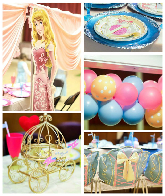 Kara's Party Ideas Glamorous Princess 5th Birthday Party | Kara's Party ...