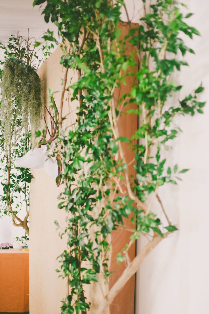 Kara's Party Ideas Modern Woodland Themed Birthday Party | Kara's Party ...
