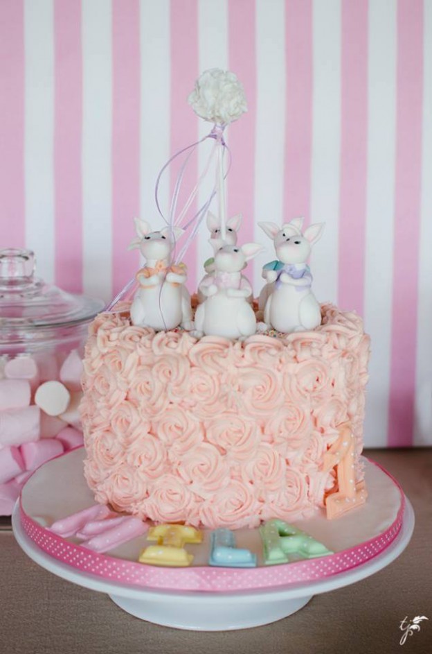 Kara's Party Ideas Bunny Themed 1st Birthday Party | Kara's Party Ideas