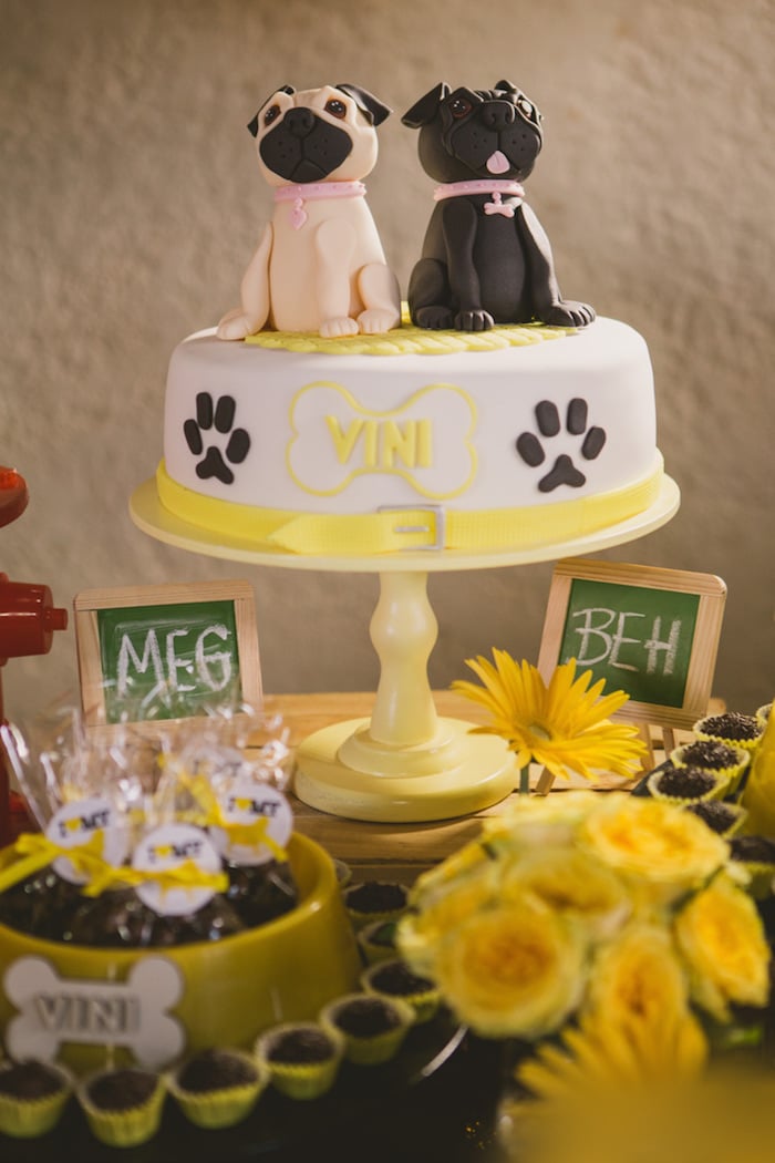 Kara's Party Ideas Pug Inspired Dog Party | Kara's Party Ideas