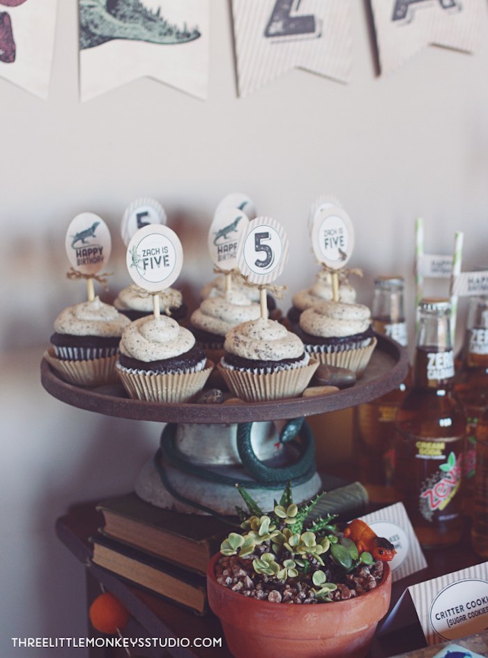 Kara's Party Ideas Reptiles & Amphibians Themed Birthday Party | Kara's ...
