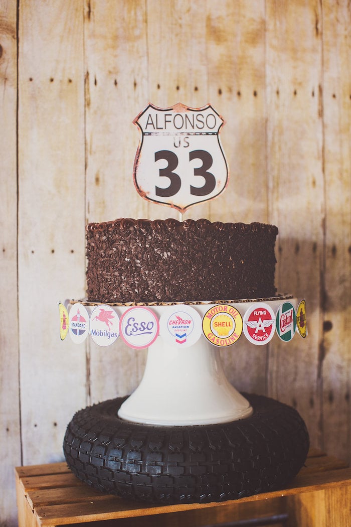 Kara's Party Ideas Vintage Chevy + Auto Garage Party | Kara's Party Ideas