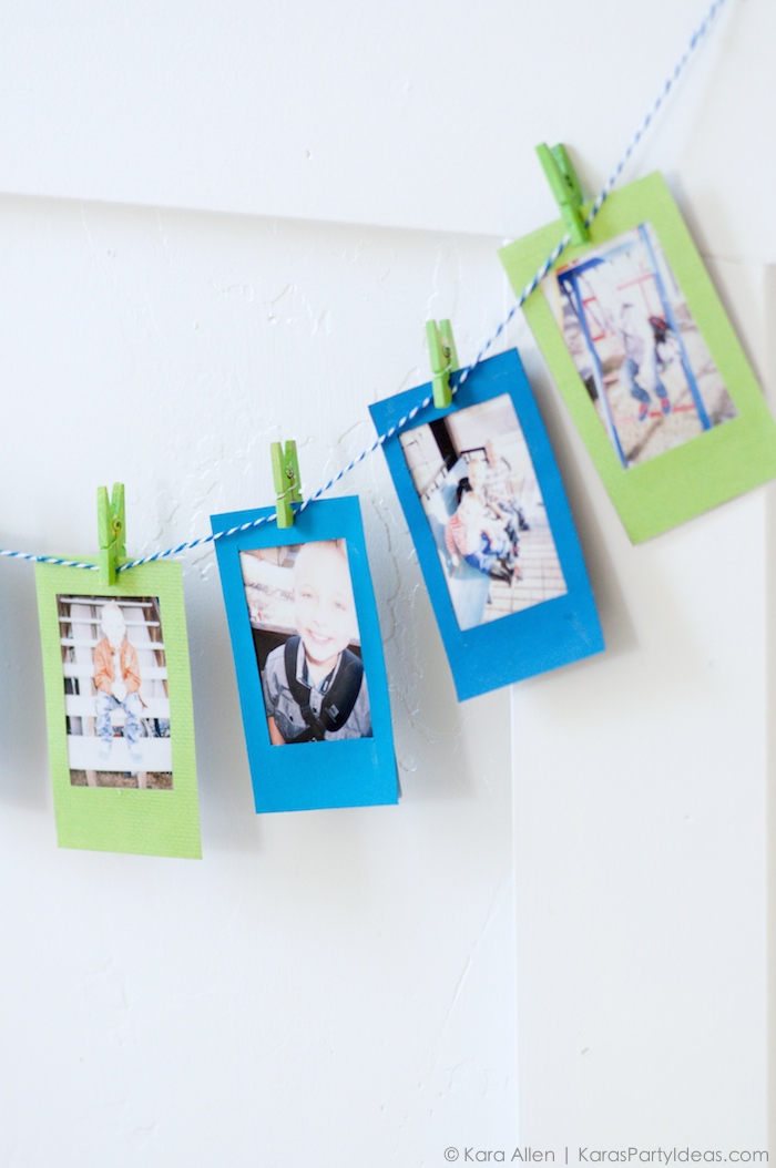 Kara's Party Ideas Father's Day Instax Photo Banner | Kara's Party Ideas