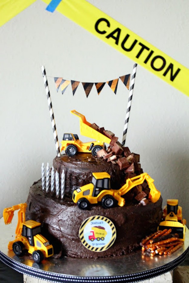 Kara's Party Ideas Construction Themed 5th Birthday Party | Kara's ...