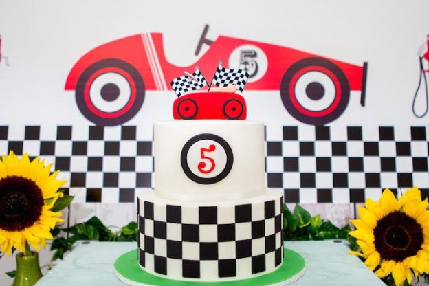 Kara's Party Ideas Race Car 5th Birthday Party | Kara's Party Ideas